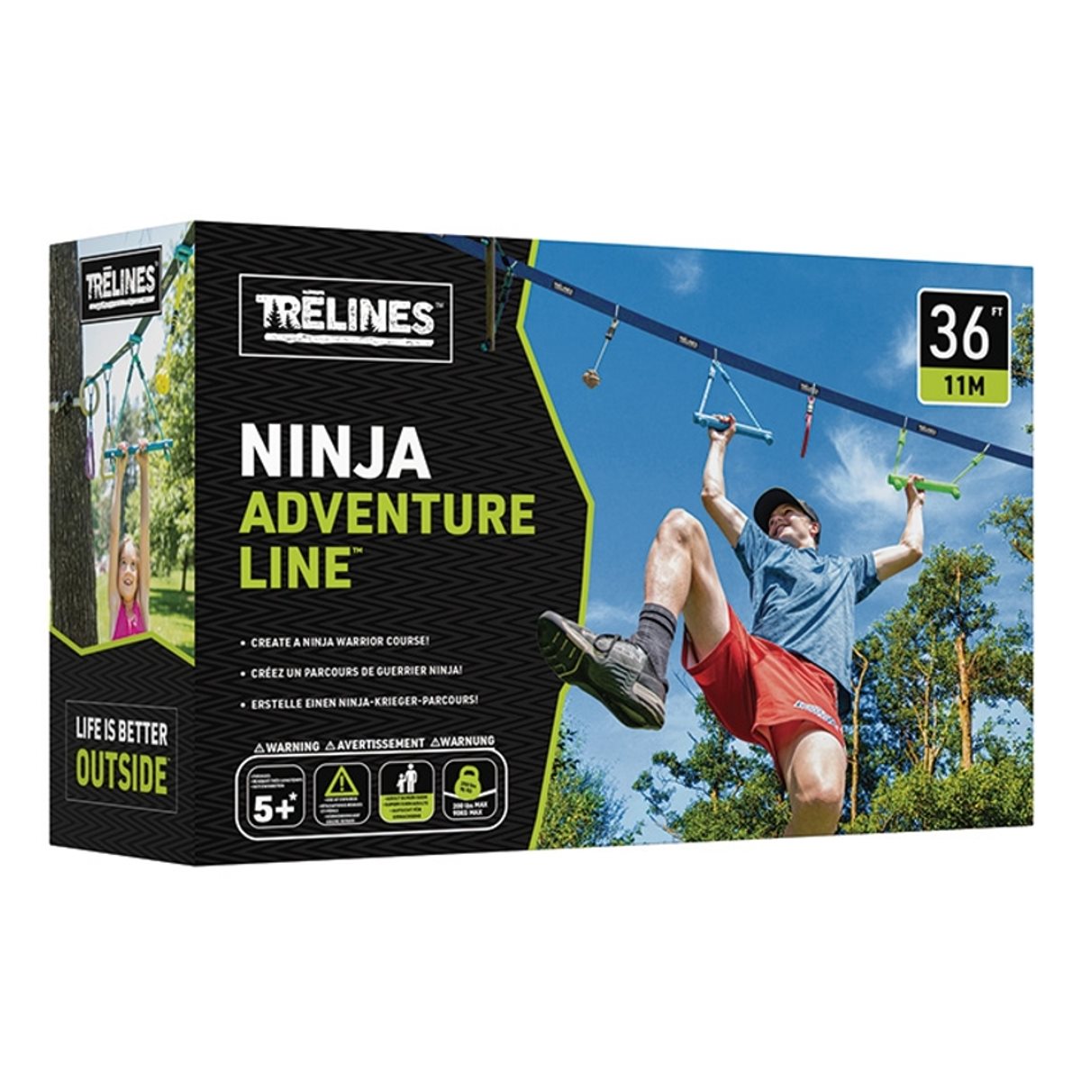 Ligne Ninja Adventure - course à obstacles suspendus