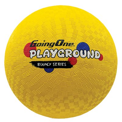 Yellow Durable Rubber Play Ball