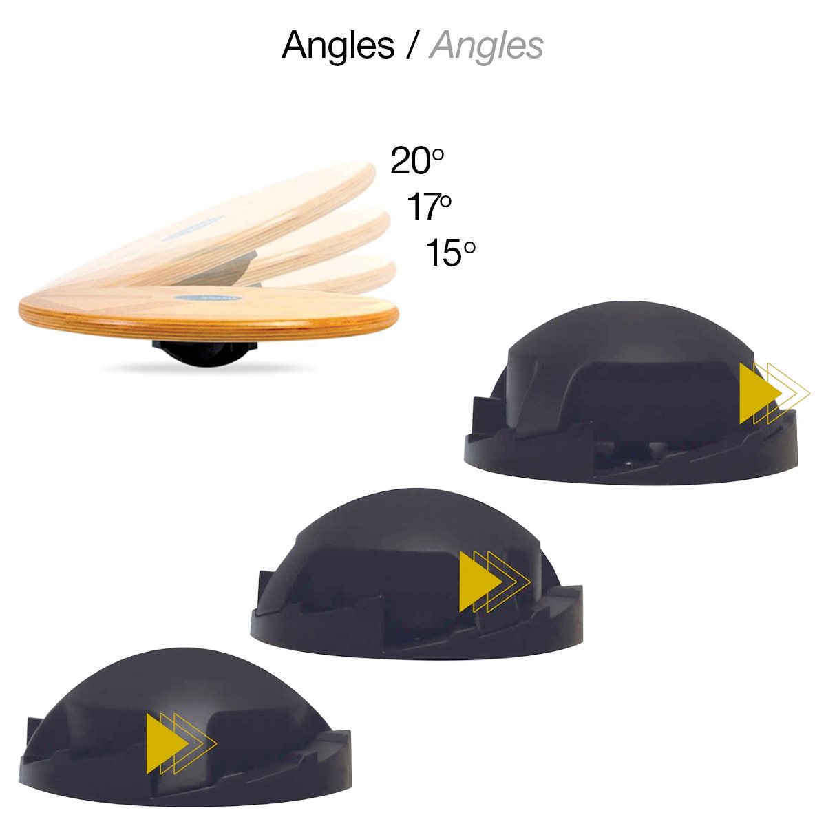 3-Angle Adjustments Balance Board